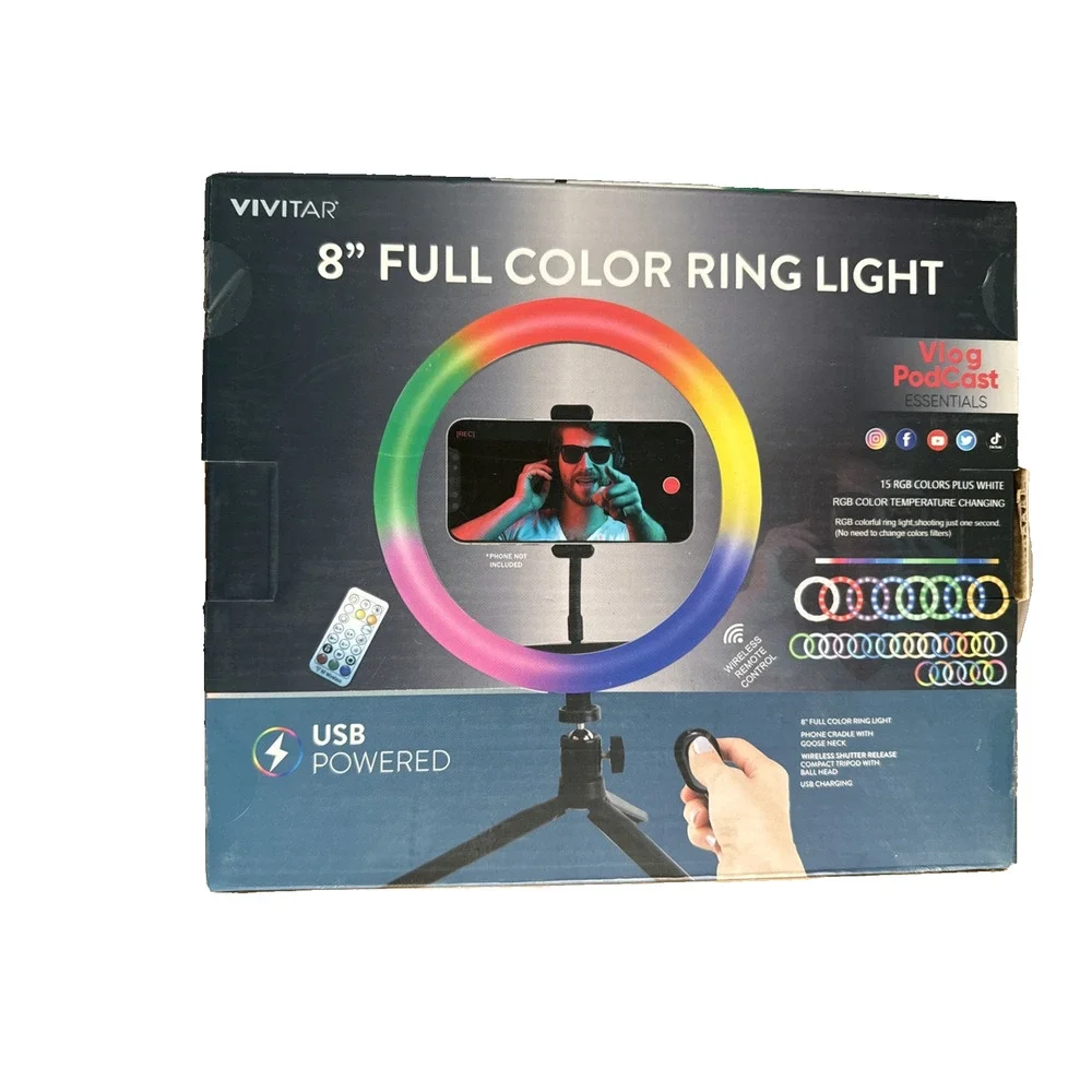 Vivitar | Tablets & Accessories | Vivitar 8 Rgb Full Color Ring Light ...